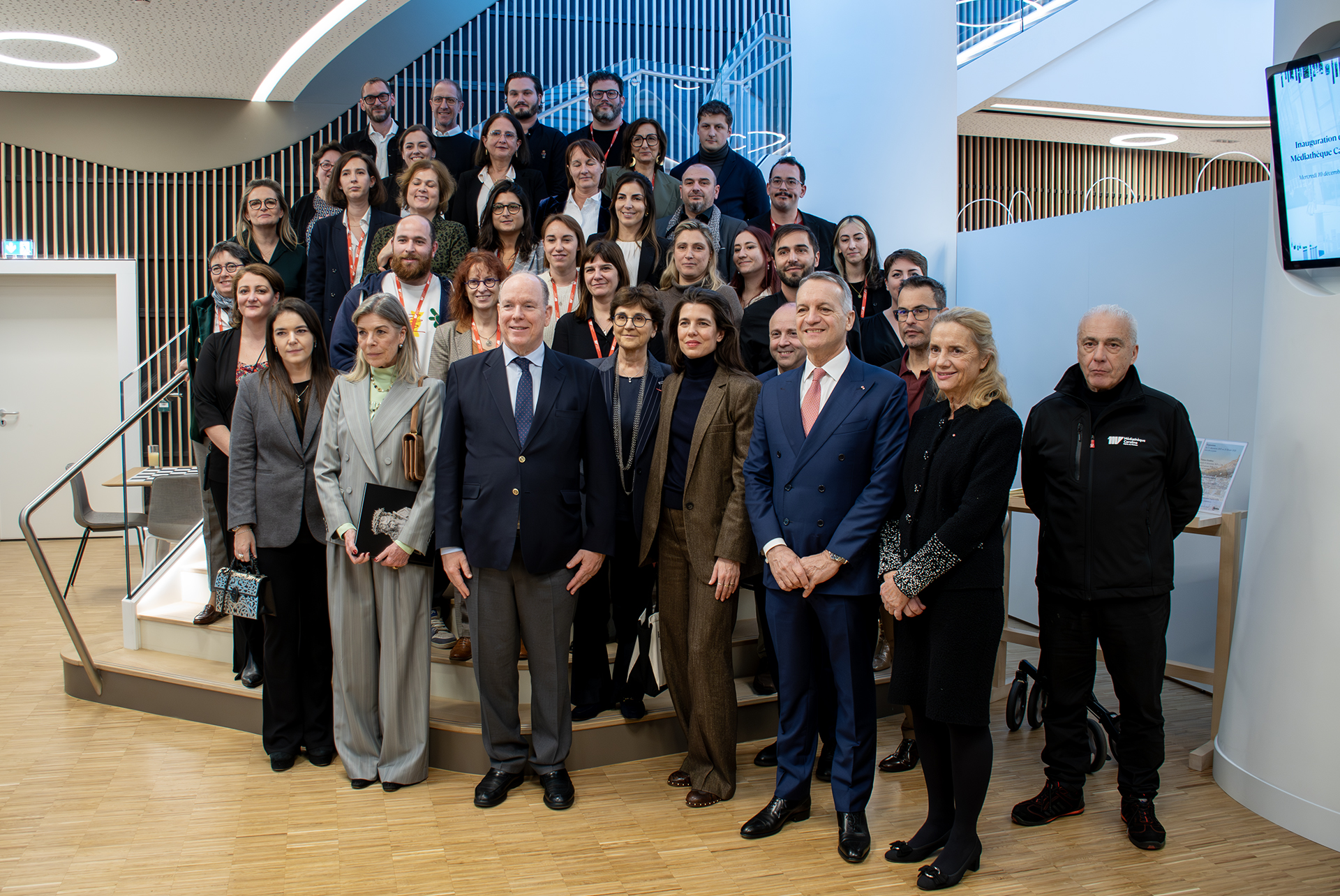 Inauguration de la Médiathèque Caroline : un nouvel écrin culturel au cœur de la Principauté ...