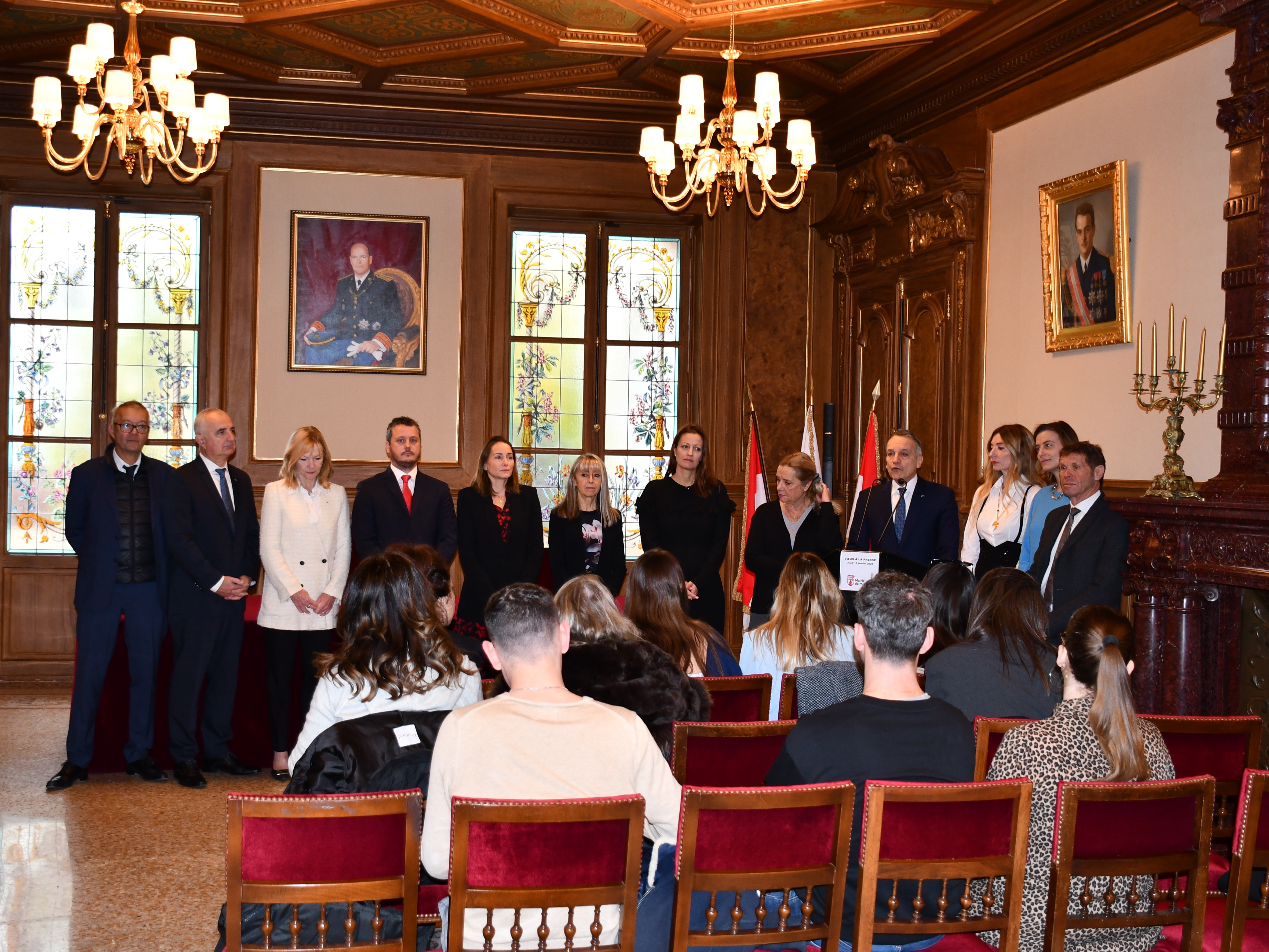 Le Maire Georges Marsan a présenté ses vœux à la presse - Mairie de Monaco